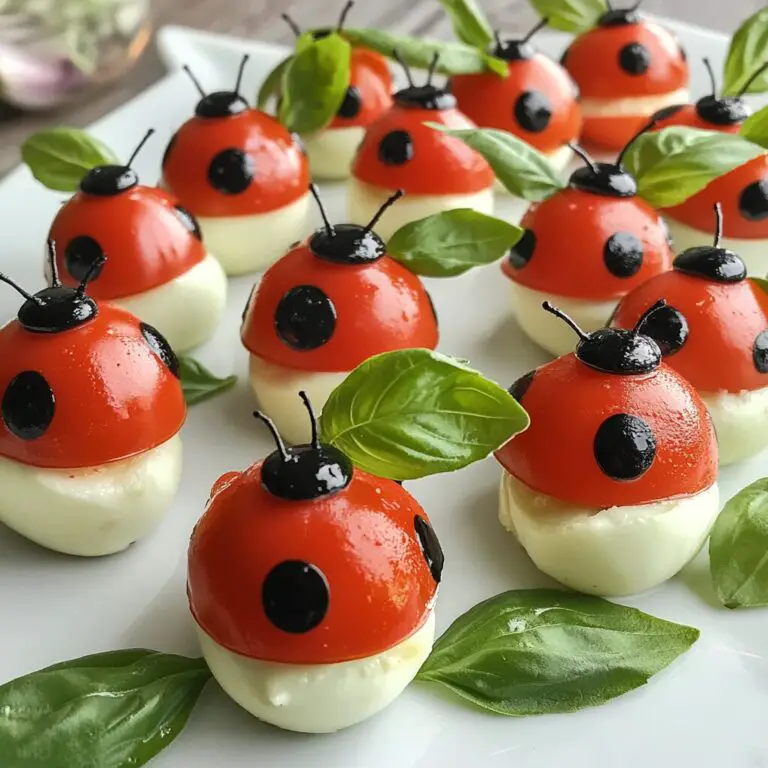 Ladybug Caprese Bites