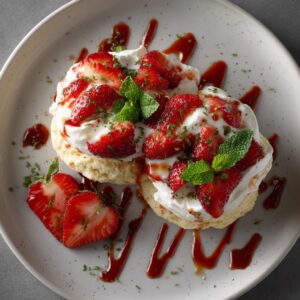 Strawberry Shortcakes Deconstructed