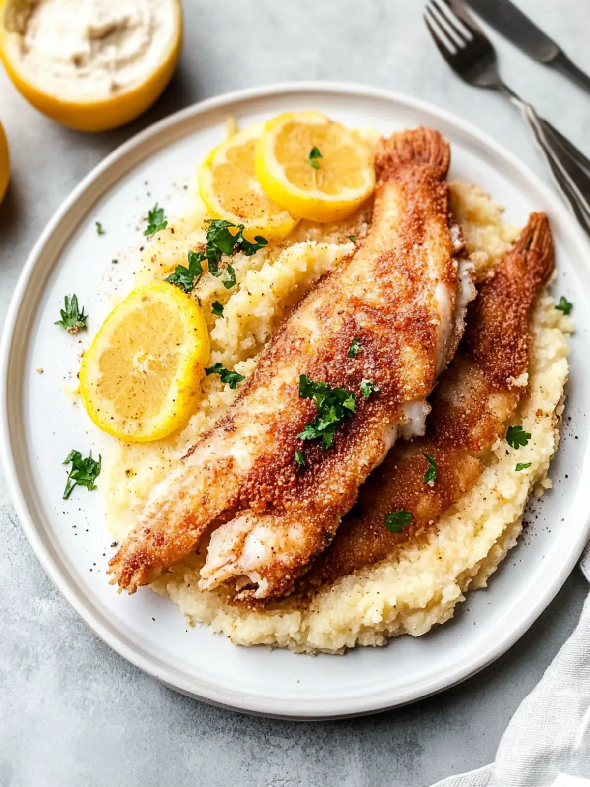 Irresistible The Best Fried Fish And Creamy Grits Recipe