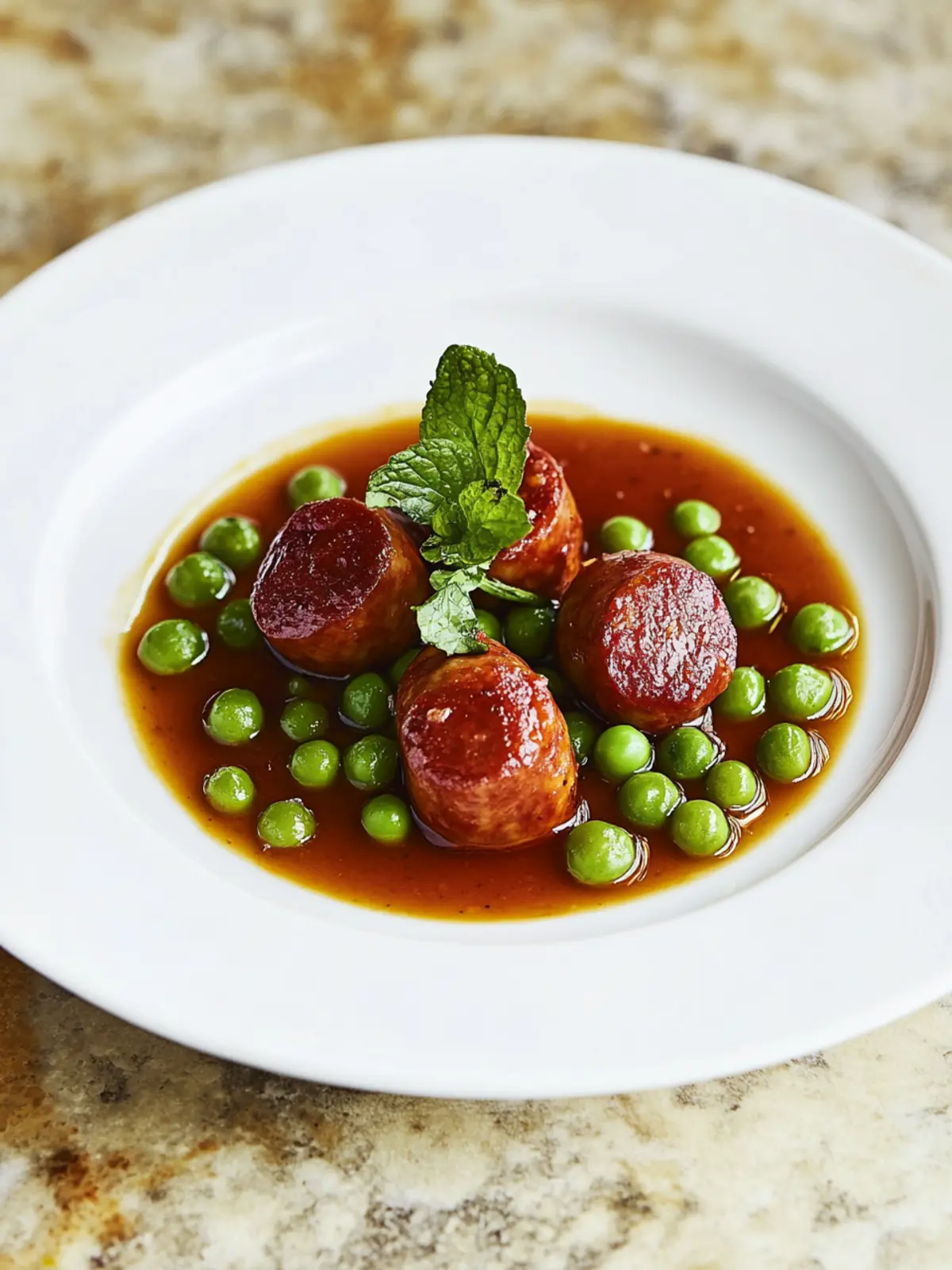 Irresistible Chorizo with Minted Peas for a Delicious Dinner