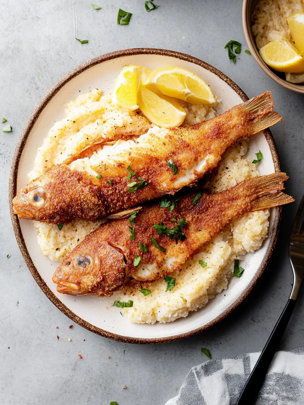 Irresistible The Best Fried Fish And Creamy Grits Recipe