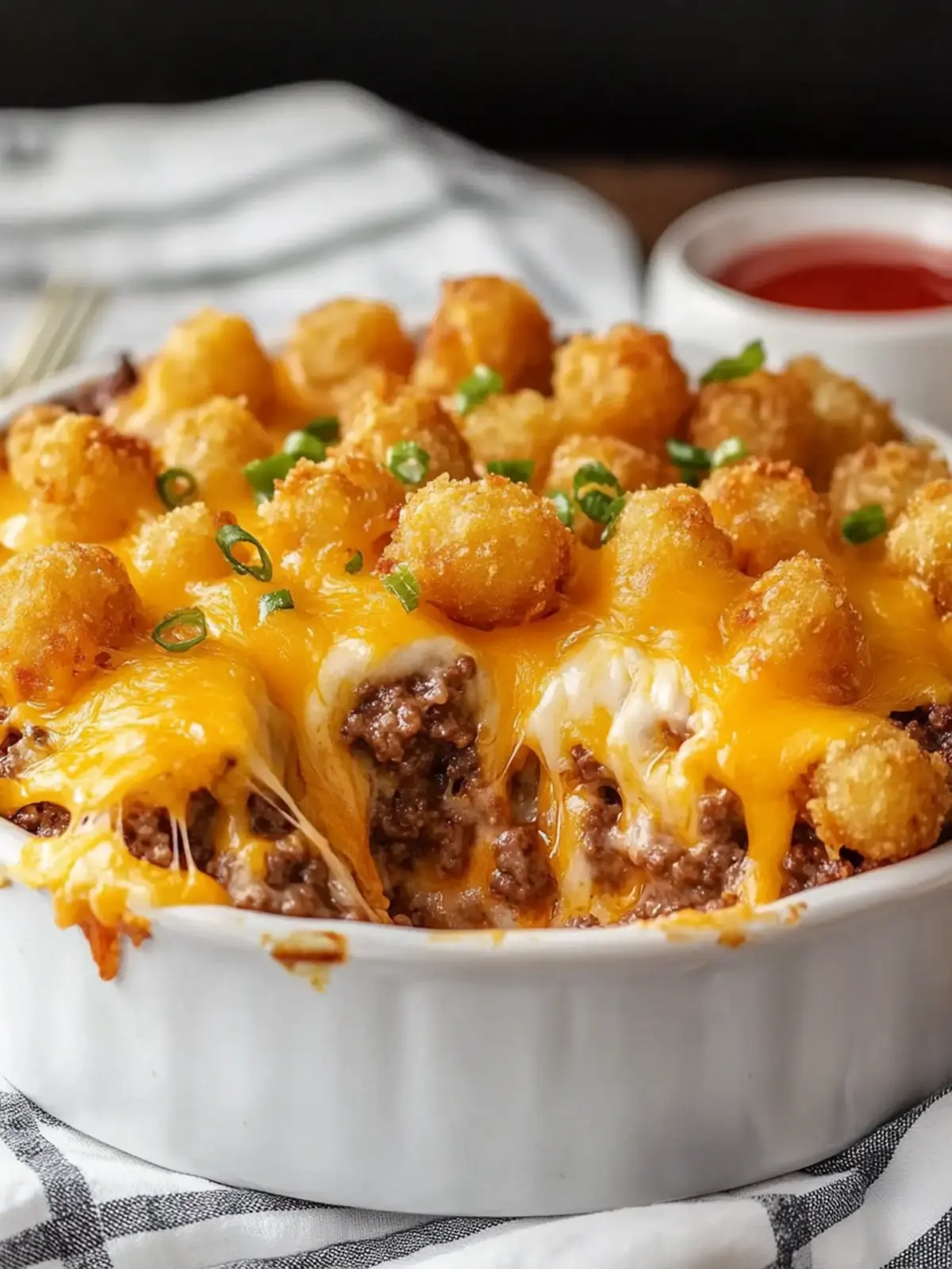 Crispy Cheeseburger Tater Tot Casserole for Ultimate Comfort
