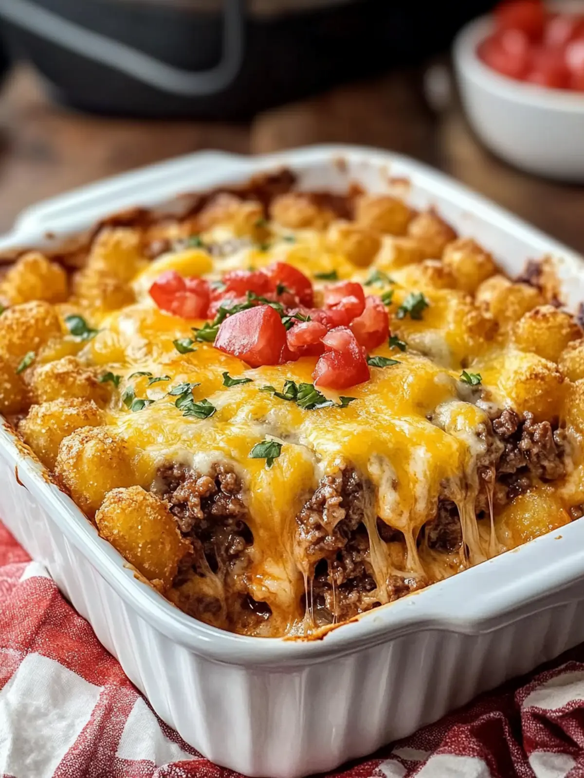 Crispy Cheeseburger Tater Tot Casserole for Ultimate Comfort
